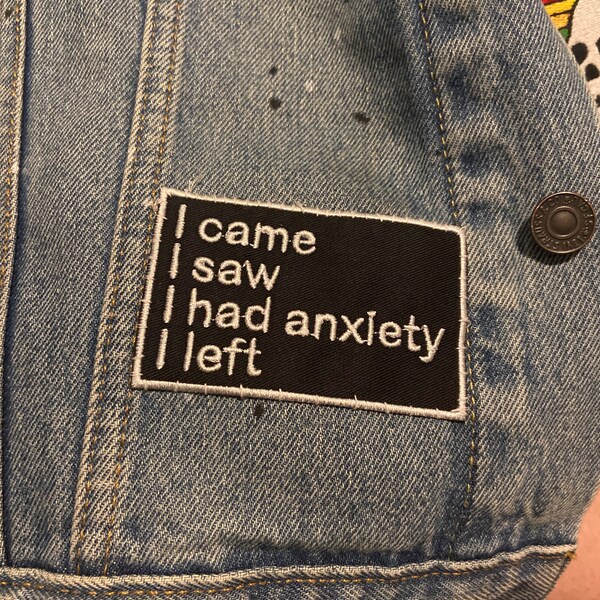 Social Anxiety Patch, Anxiety Patch, Funny Patch, Sarcastic Patch, Anti ...