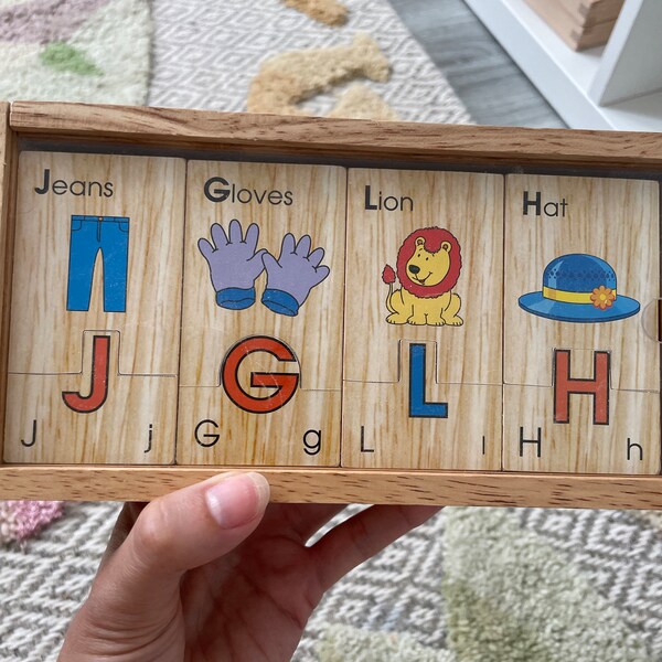 Alphabet Self-learning Letter Puzzles| See and Spell Developmental ...