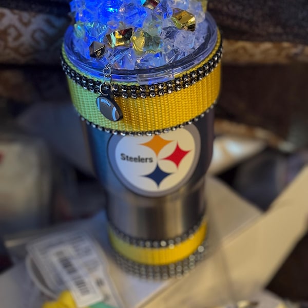 Pittsburgh Steelers Tumbler, Stainless Steel, NFL Gift, LED Light ...