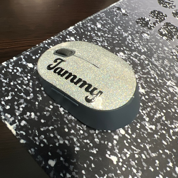 Glittered Computer Mouse, Personalized Wireless Mouse, Custom Computer ...
