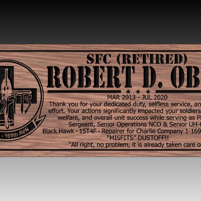 Military Sign-us Army-military Retirement Gift-deployment-personalized ...