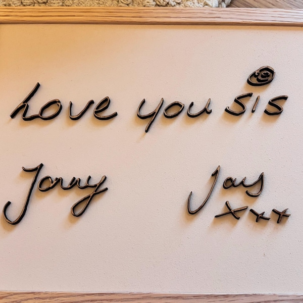 Bespoke Hand Writing Sign | Hand Written | Anniversary Gift | Birthday ...