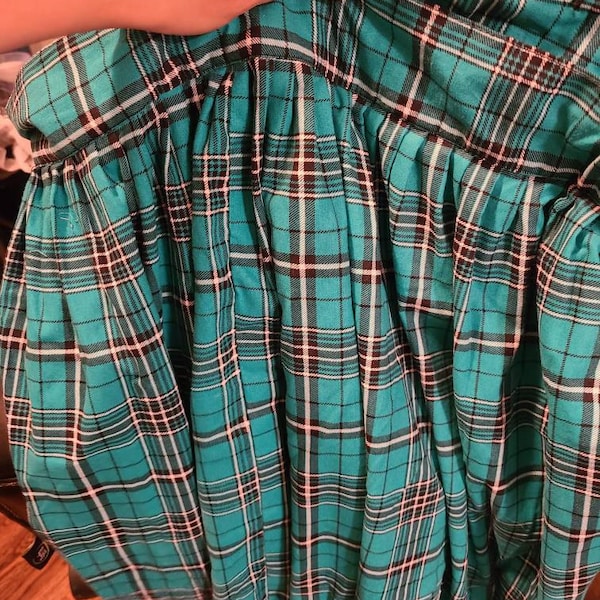 Scottish Highlander Plaid 100% Cotton 3 Piece Renaissance Fair Costume ...