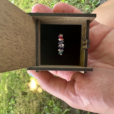 Multi-cutting Gemstone 6 Birthstones Necklace, Handmade Jewelry, Unique ...