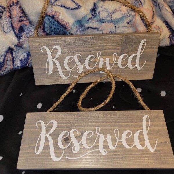 Wedding Reserved Sign - Wood Reserved Sign - Reserved Sign - Wedding ...