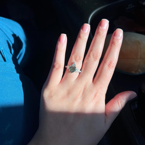 Amethyst Ring White Gold Self Love Promise Ring Amethyst Halo Ring Love ...