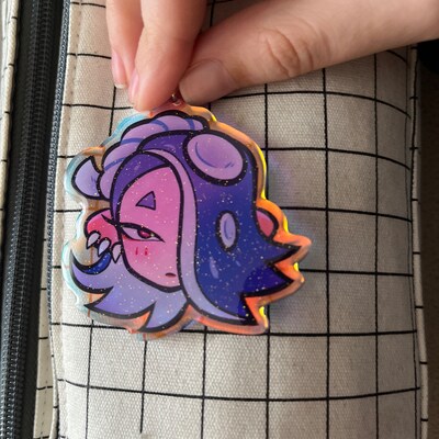 Splatoon 3 Shiver & Frye 2.5 Rainbow Acrylic Charm, Glitter Epoxy - Etsy