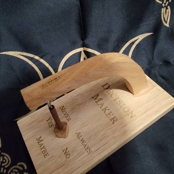 Wood Decision Maker, Birthday Gift, Funny Unique Gift, Office Desk ...