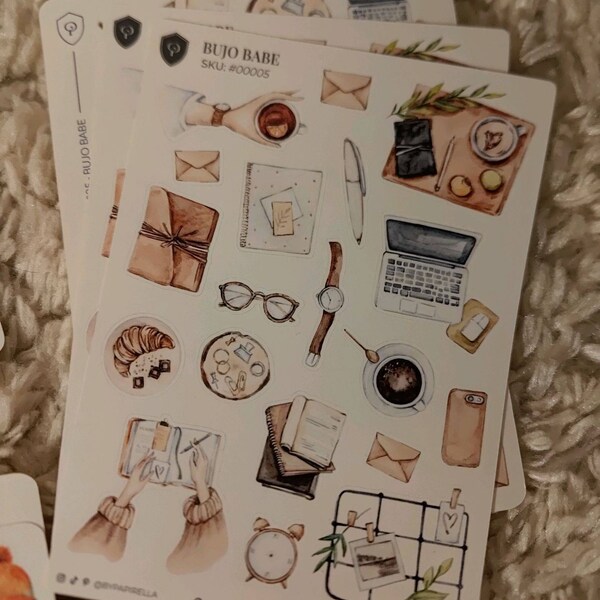 THAT GIRL Sticker Sheet / Bujo Stickers, Planner Stickers, Aesthetic ...