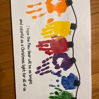 2024 Handprint Calendar, Footprint Handprint Art Craft DIY Gift Child ...