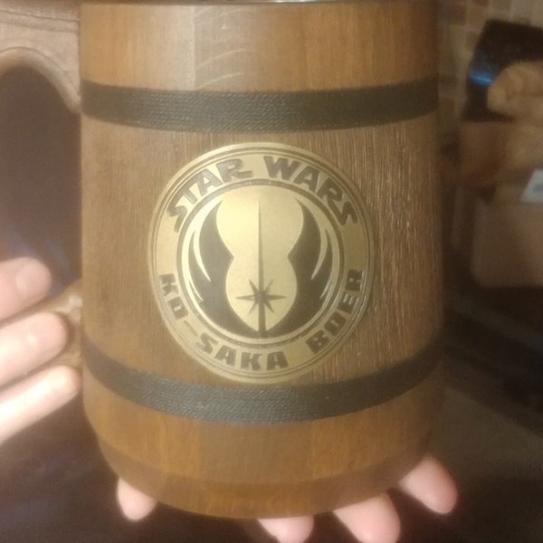 Jedi Handmade Mug, Star Wars Personalized Gift, Star Wars Beer Stein ...