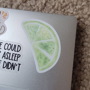 Cute Little Mini Lime Sticker, Food Decal, Journal Sticker, Waterproof ...