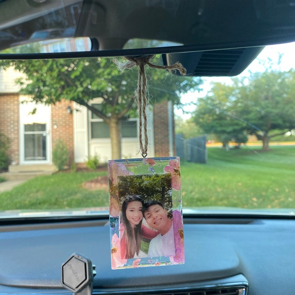 Resin Picture Keychain or Rear Mirror Hanger - Etsy
