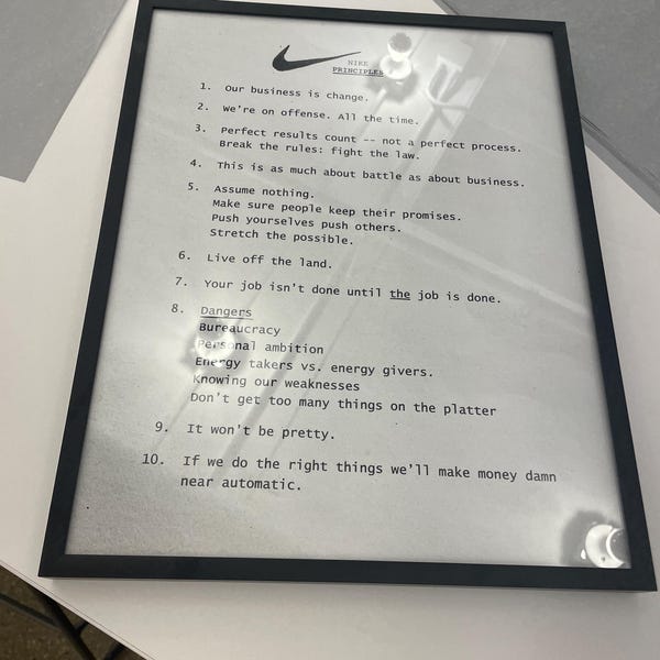 Phil Knight Principles - (inspired by Movie "air") Premium Matte Poster ...