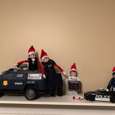 Police and Prisoner Elf Costumes, Elf Outfits, Doll Outfits, Police ...