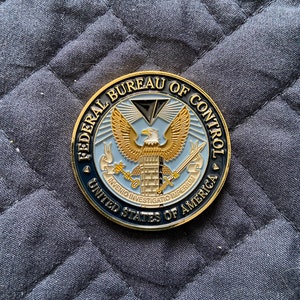 Federal Bureau of Control Coin - Etsy