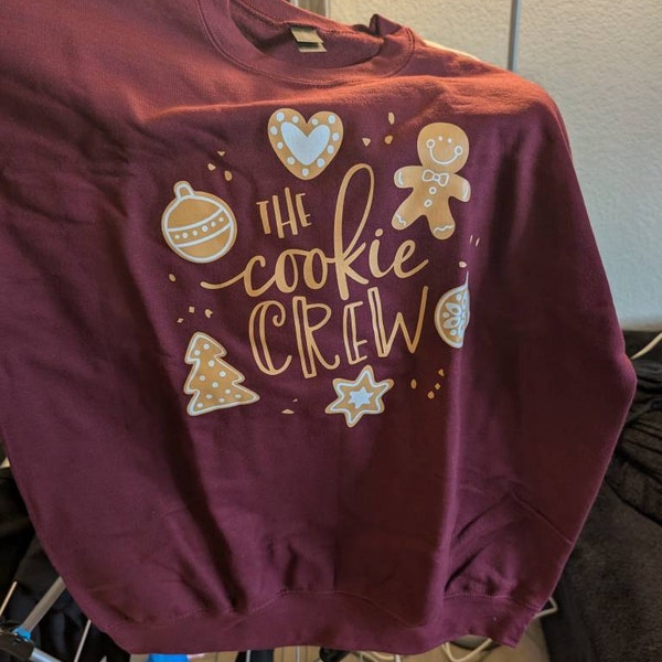 The Cookie Crew Sweatshirt, Christmas Cookie Crew Shirt, Cookies ...