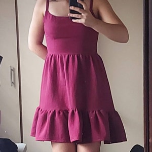 Fit and Flare Low Back Mini Dress Digital PDF Sewing Pattern - Etsy