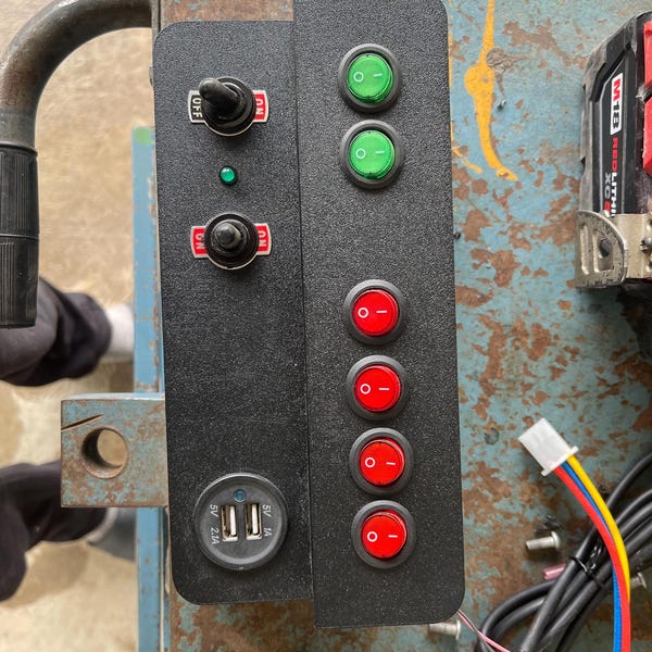 Jeep Wrangler TJ - LJ Stepped Switch Panel Fits 6 OEM & 4 Carling ...