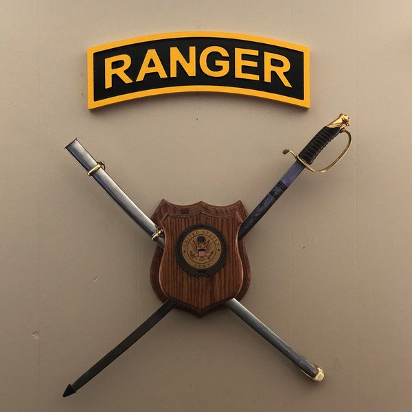 Military Sword Display Wall Plaque - Etsy