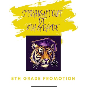 Tiger Graduation Cap Photo Digital Download ONLY (with Congratulations ...