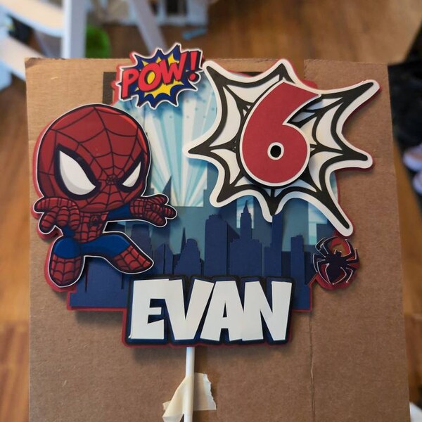 Spidey Cake Topper, Spidey and His Amazing Friends,custom Cake Topper ...