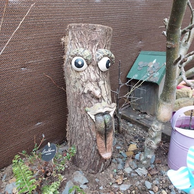 Willy the Tree Face. Funny Faces for Trees. Outdoor Sculpture - Etsy