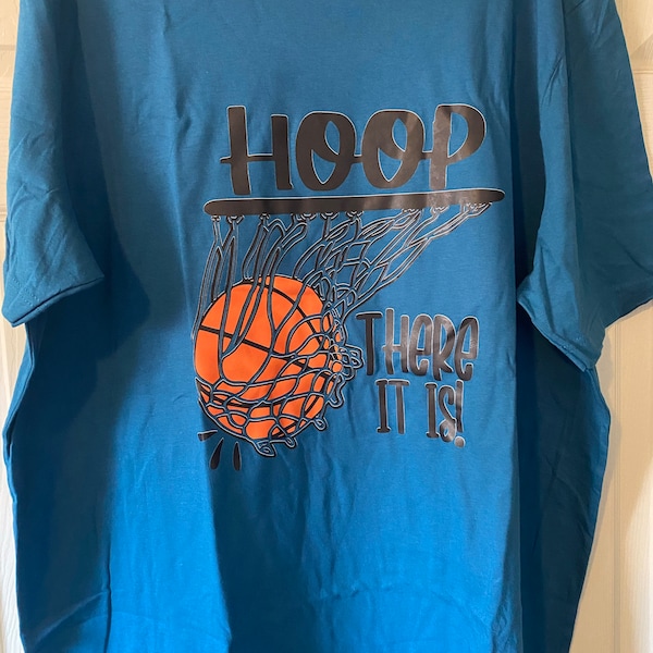 Hoop There It is Basketball Shirt,basketball Fan Shirt, Basketball ...