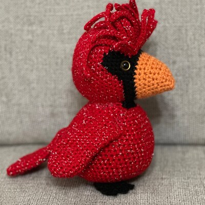 Cardinal, Cardinal Crochet Pattern, Crochet Pattern, Amigurumi, Crochet ...