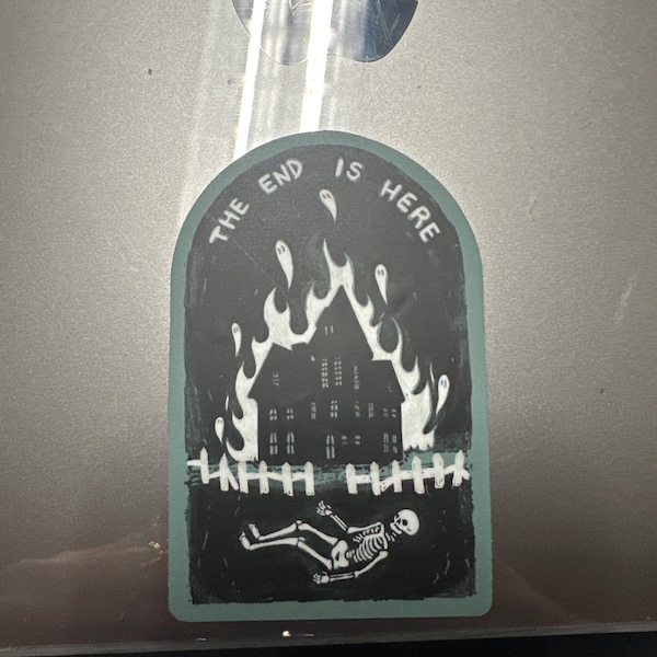 I KNOW THE END Sticker ~ Skeleton Phoebe Bridgers Punisher Sticker ...
