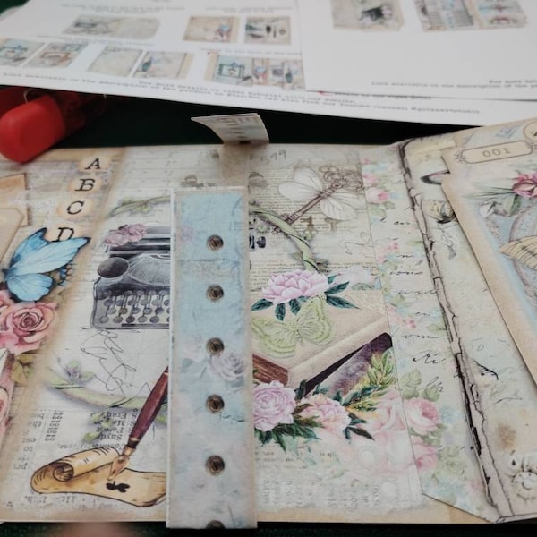 Digital Junk Journal Kit, Rustic Shabby Chic Kitchen Pantry Journaling ...