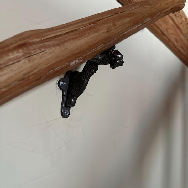 HAND FORGED Iron Blacksmith Sign Board Hanging Bracket Shop Sign House ...