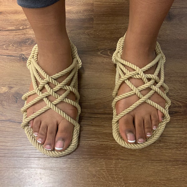 Handmade Rope Sandals - 2 Pair Savings Bundle - Mix and Match - Mens ...