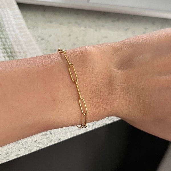 18K Gold Chain Necklace, Vine Chain, Twist Chain, Gift for Her, Figaro ...