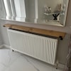 Hand Crafted Rustic Reclaimed Solid Pine Timber Radiator Shelf With ...