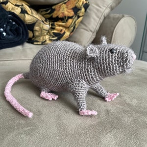 Digital Crochet Pattern Realistic Rat - Etsy