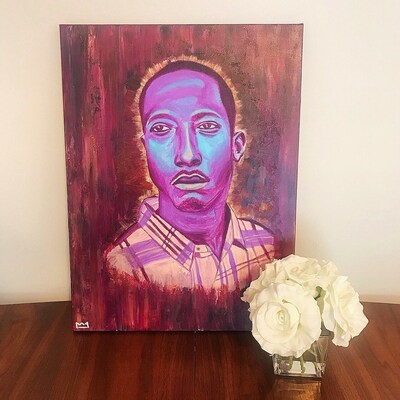 Roddy Ricch 24x24 Acrylic Painting on Canvas Made by Malik - Etsy