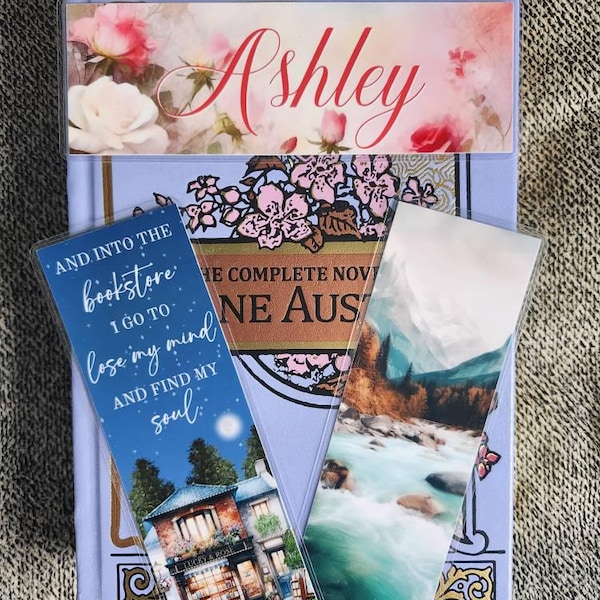 Spring Bookstore Bookmark | Spring Bookmark | Spring Bookstore | Gift ...