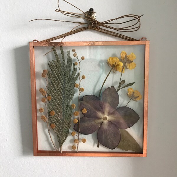 Big Pressed Fern Frame, Real Fern Glass Frame, Fern Hanging, Minimalism ...