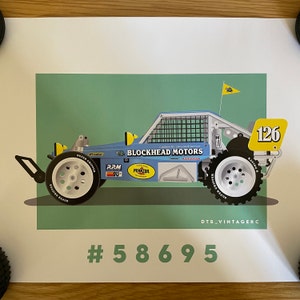 Team Associated RC10 Print, A3, Vintage Radio Controlled Car Art, Wall ...
