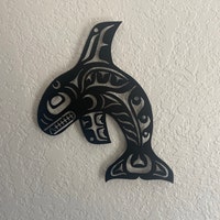 First Nations Native Steel Orca Whale Wall Panel Two Sizes - Etsy Canada
