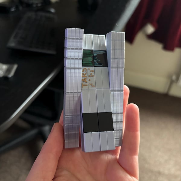 Interstellar Movie - TARS. CASE. & KIPP Robot Custom Model Figure 3D ...