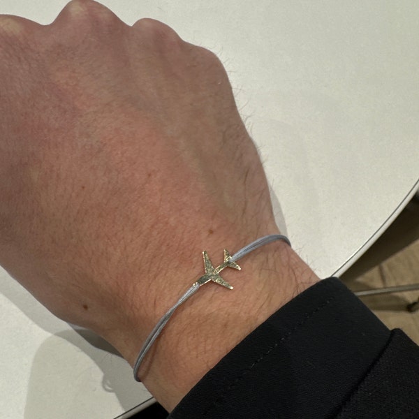 Mens Bracelet World Map in Solid 14K Gold, World Map Charm Adjustable ...