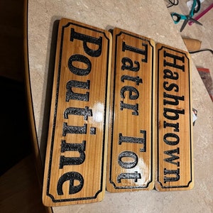 Custom Personalized Family Last Name Cedar Wood Sign With Carved in ...