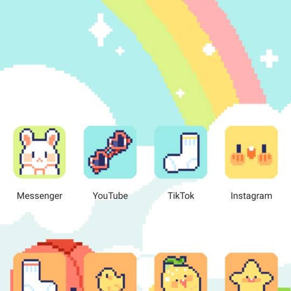 63 App Icon Pack / Happy Sunday / Kidcore / Wallpapers & Widgets ...