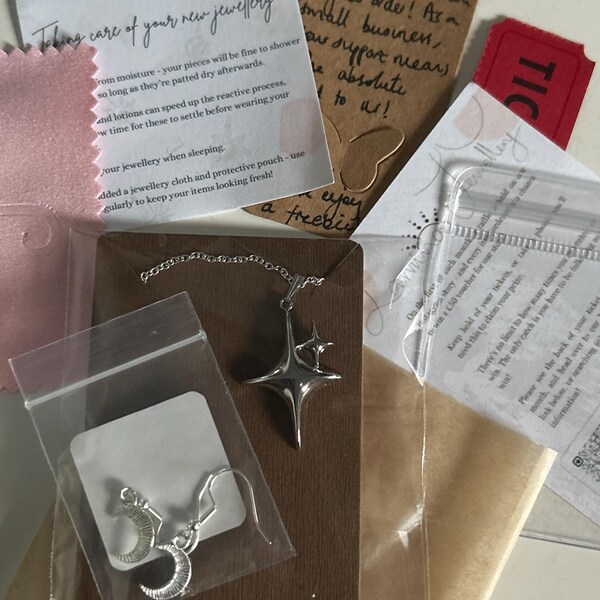 Matching Twin Star Necklace Set | Two Piece Matching Silver Necklace ...