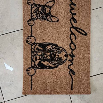 Peace Sign Mat, Peace Symbol Welcome Mat, Housewarming Peace Sign Gift ...