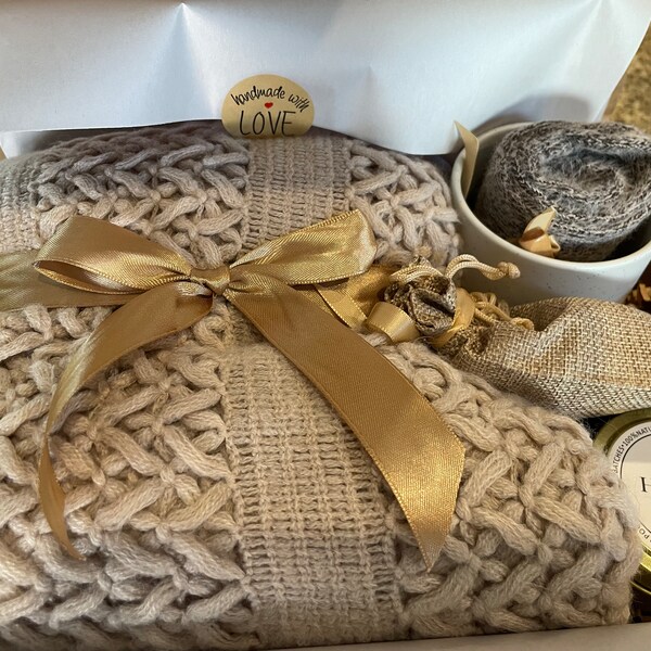 Classy Gift Basket for Women - Cozy Gift Box With Blanket, Socks ...