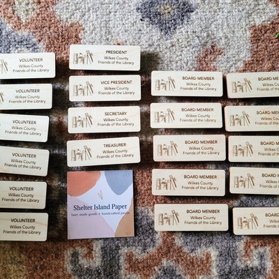 Personalized Magnetic Name Badges Custom Engraved Employee Work Badge ...