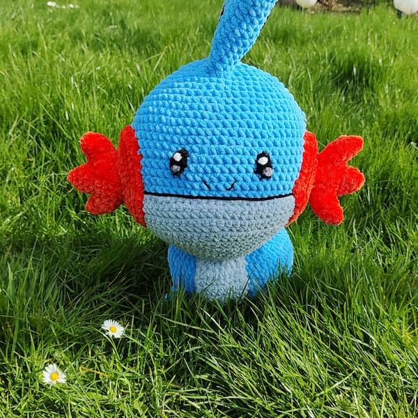 Mudkip Crochet Pattern ~ Amigurumi PDF Patterns ~ ENGLISH Instructions ...